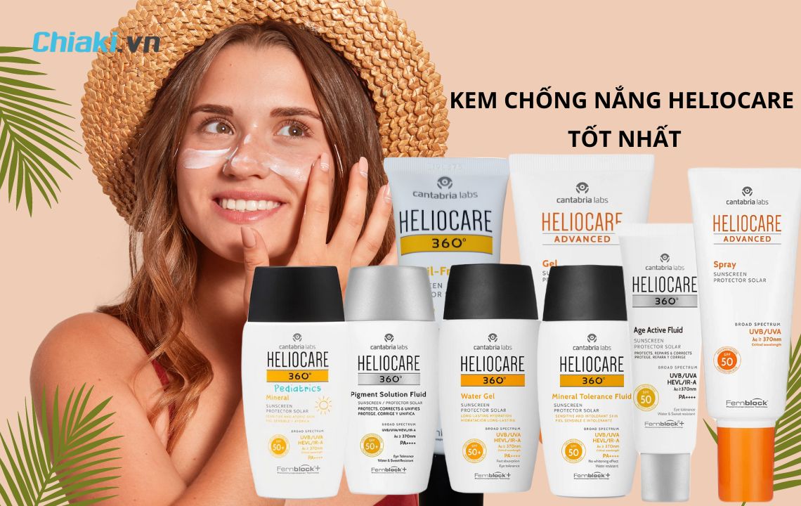 TOP 10 kem chống nắng Heliocare Tây Ban Nha tốt nhất hiện nay 2025