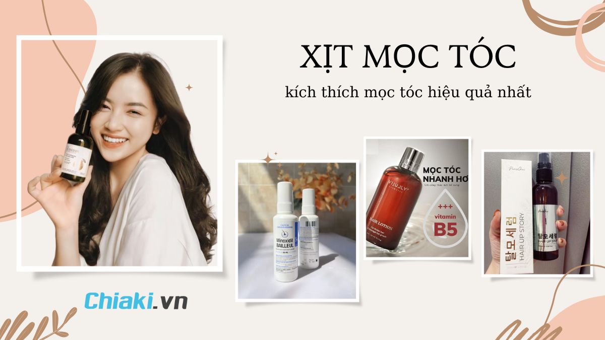 Top 7 thuốc xịt mọc tóc, kích thích mọc tóc hiệu quả nhất