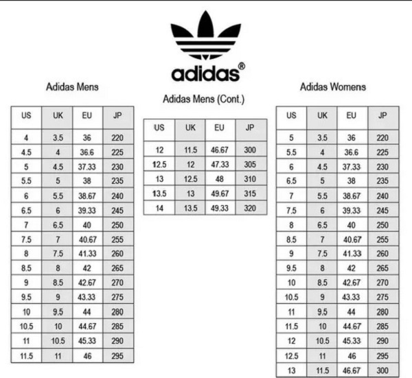 Nắm lòng cách chọn size giày Adidas cho nam và nữ chuẩn xác nhất