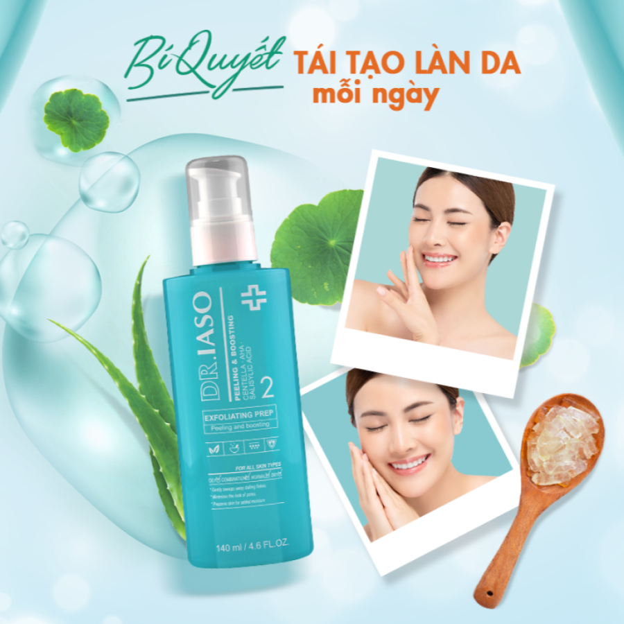 Nước hoa hồng hỗ trợ tái tạo da Dr.Iaso Exfoliating Prep