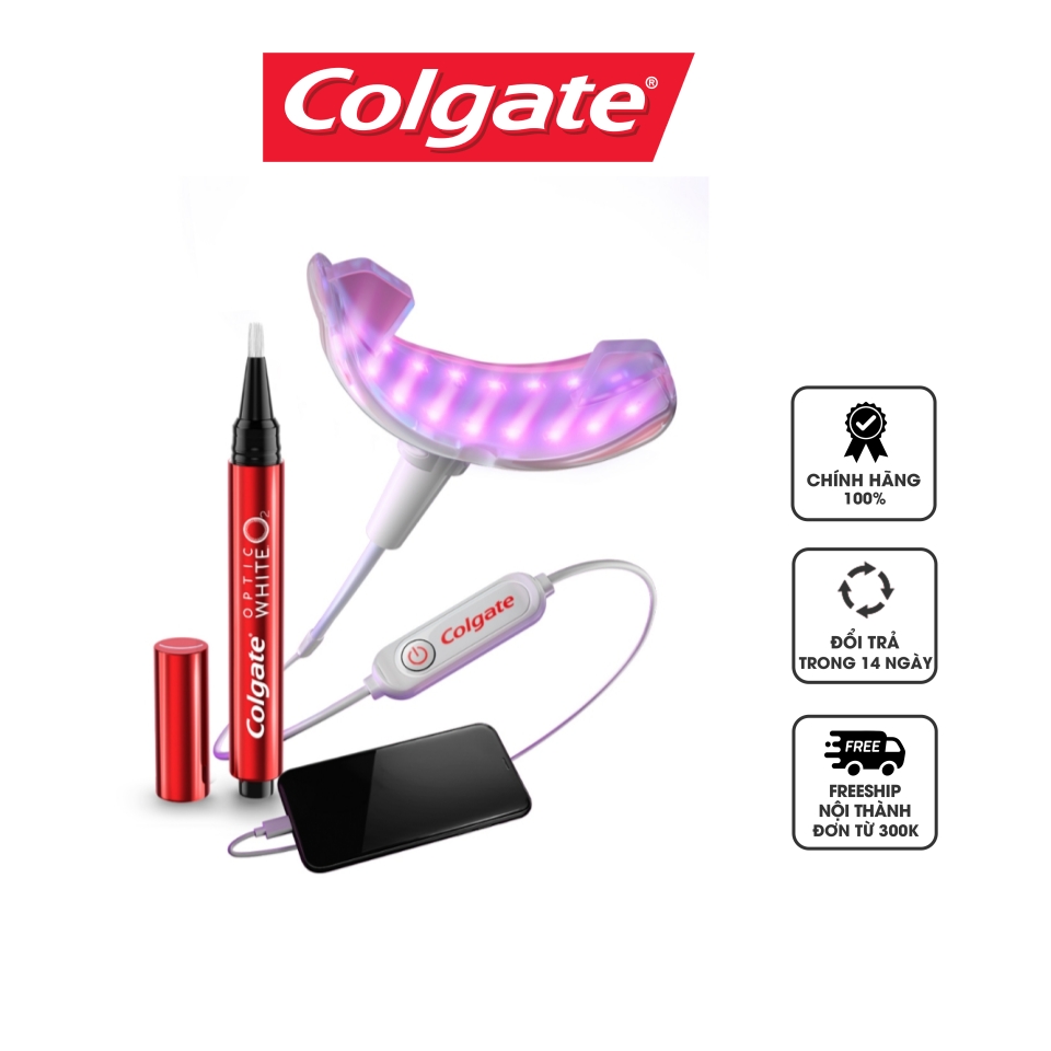 Bộ kit làm trắng răng Colgate Optic White O2 Flex Light | Chiaki.vn