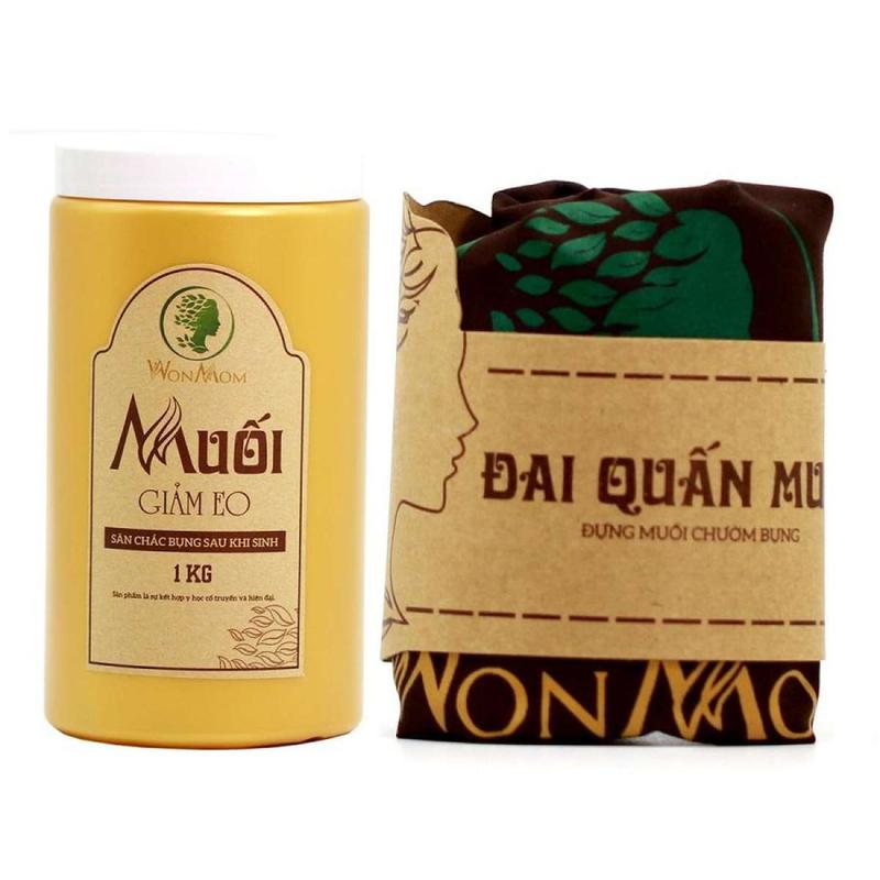 Combo muối quấn bụng + đai quấn muối Wonmom | Chiaki.vn