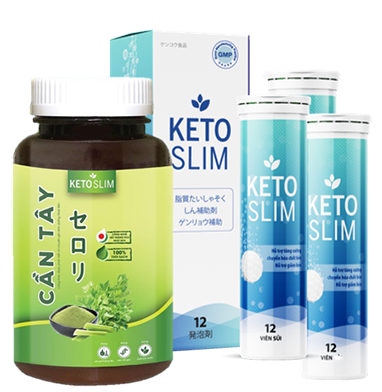Combo Hỗ trợ Giảm Cân Keto Slim và Bột Cần tây Keto Slim | Chiaki.vn