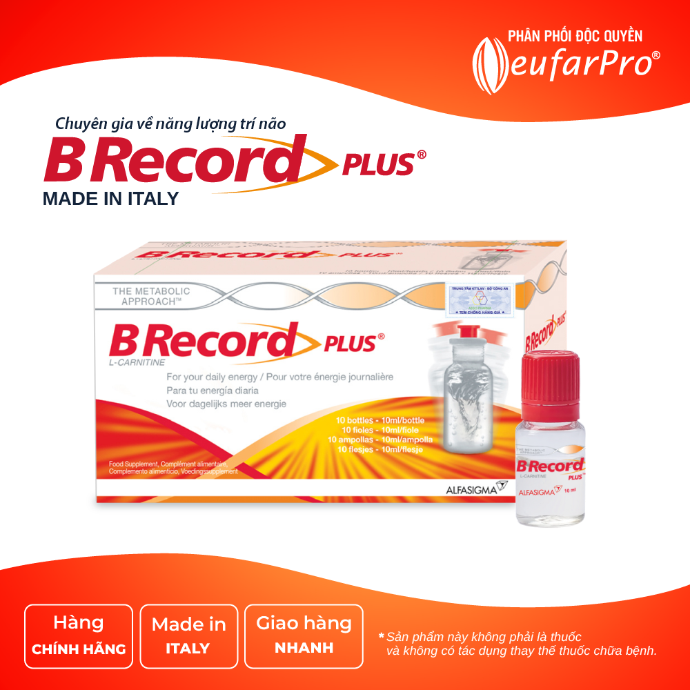 B Record Plus bổ sung các axit amin vitamin phục hồi sức khỏe | Chiaki.vn
