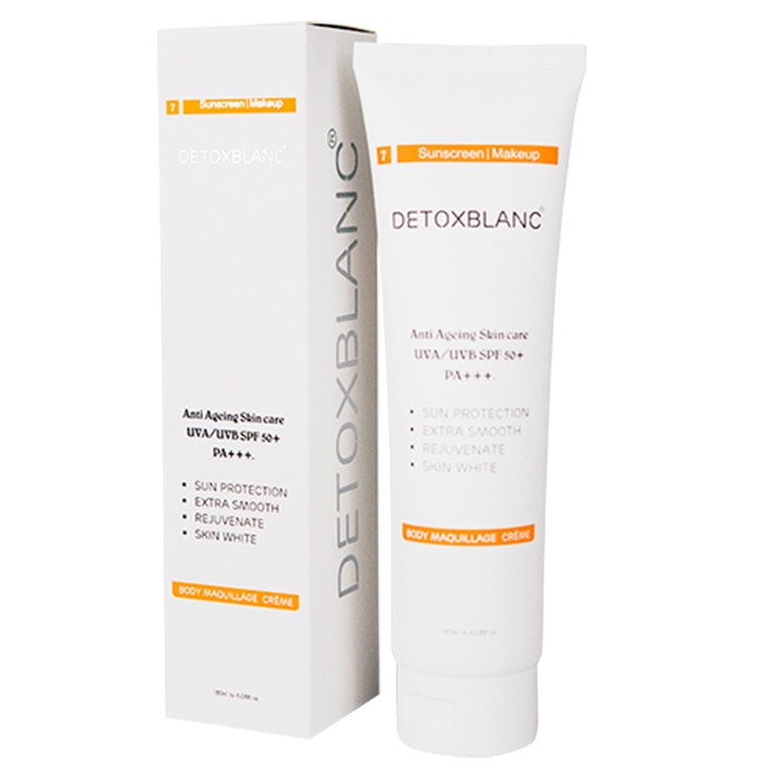 Kem Dưỡng Da Chống Nắng Dành Cho Body Detox Blanc Tuýp 180Ml